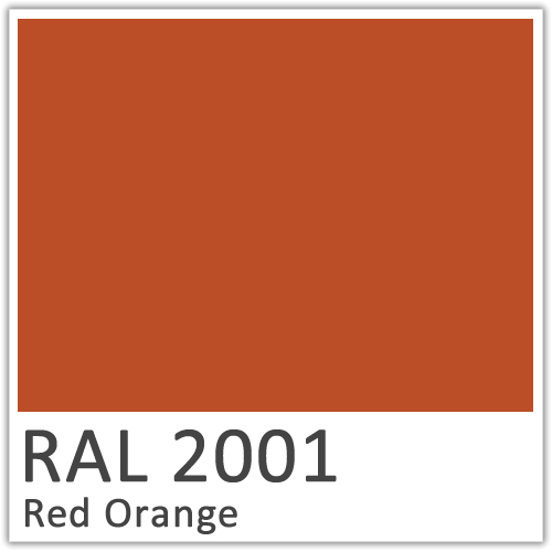 RAL 2001 Red Orange Polyester Flowcoat