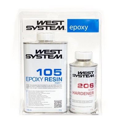 Buy WEST Epoxy 105 Resin, 205 Hardener, A B & C Pack - East Coast ...