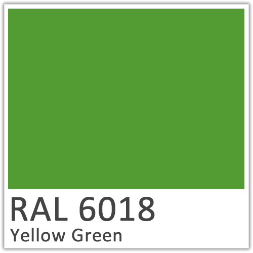 RAL 6018 Yellow Green Polyester Flowcoat