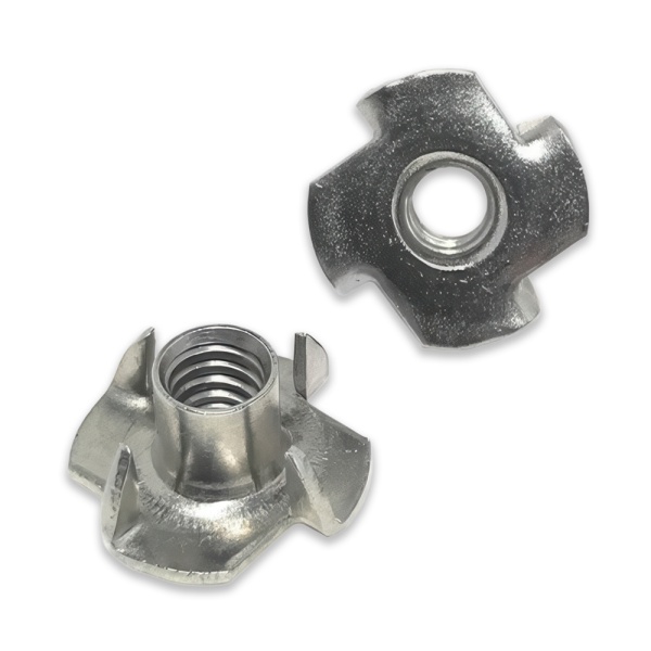 Pronged Tee Nuts A2 Stainless Steel - M6 x 9mm