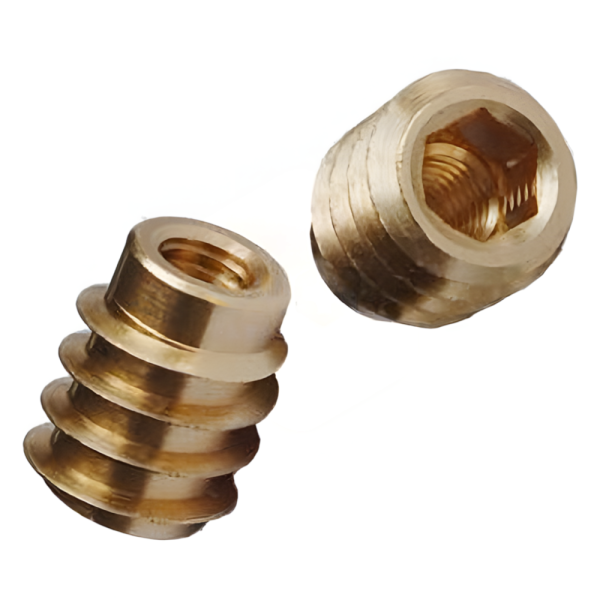 Brass Threaded Inserts for Wood