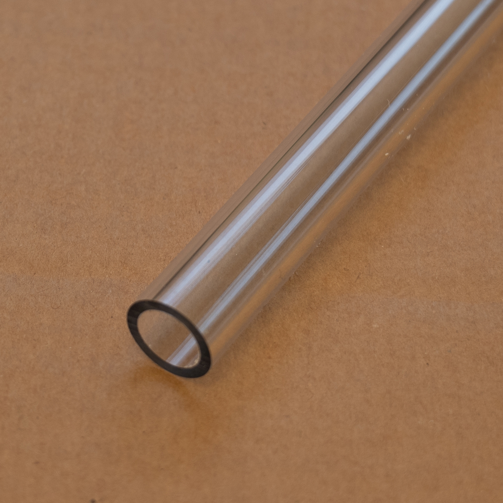 15mm x 2mm Clear Polycarbonate Tube (extruded)