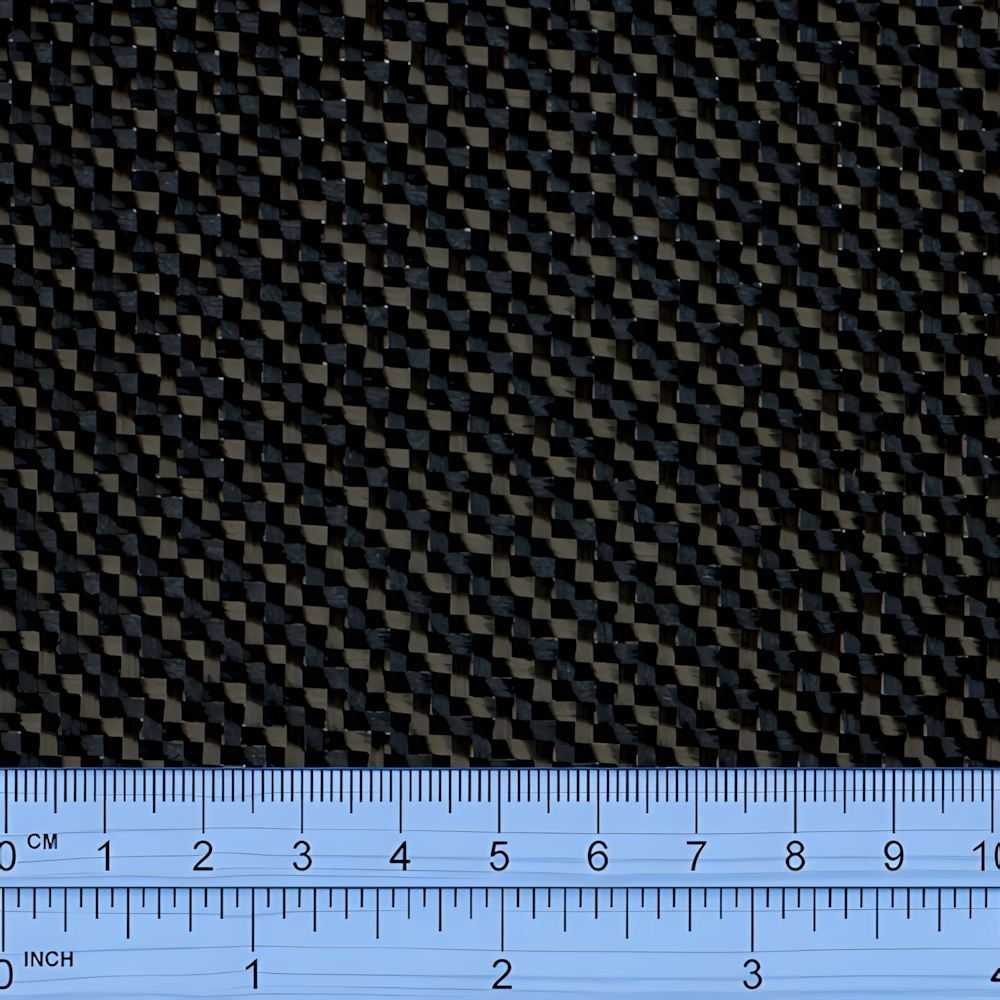 Carbon / Black Twaron Twill 2:2 weave 180g x 1mt wide