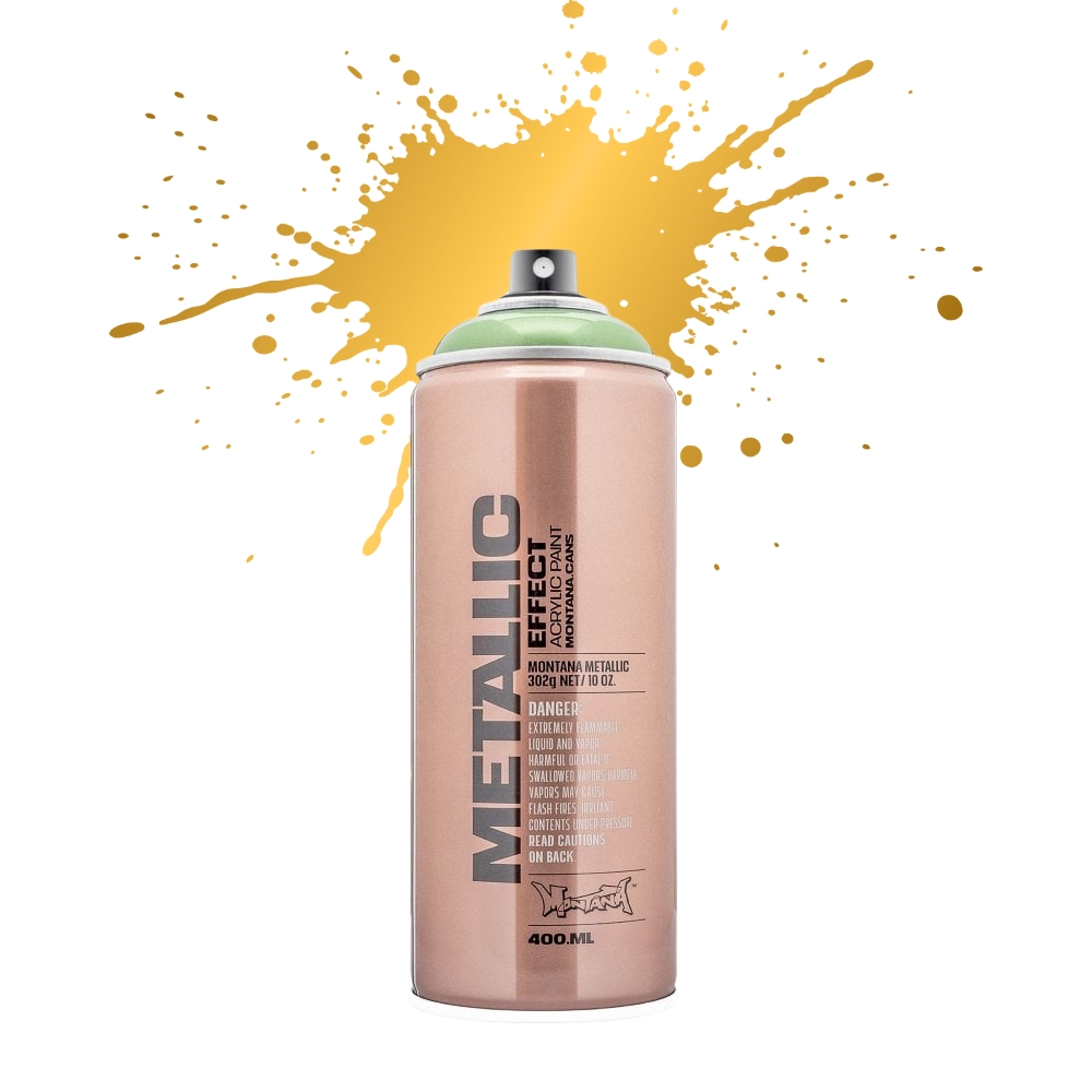 Montana Metallic Effect Spray Paint - EMC1050 Metallic Gold