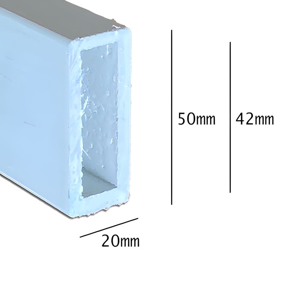 Glass fibre Box Section 50mm x 20mm x 4mm