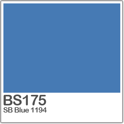 BS175 SB Blue 1194 Polyester Flowcoat