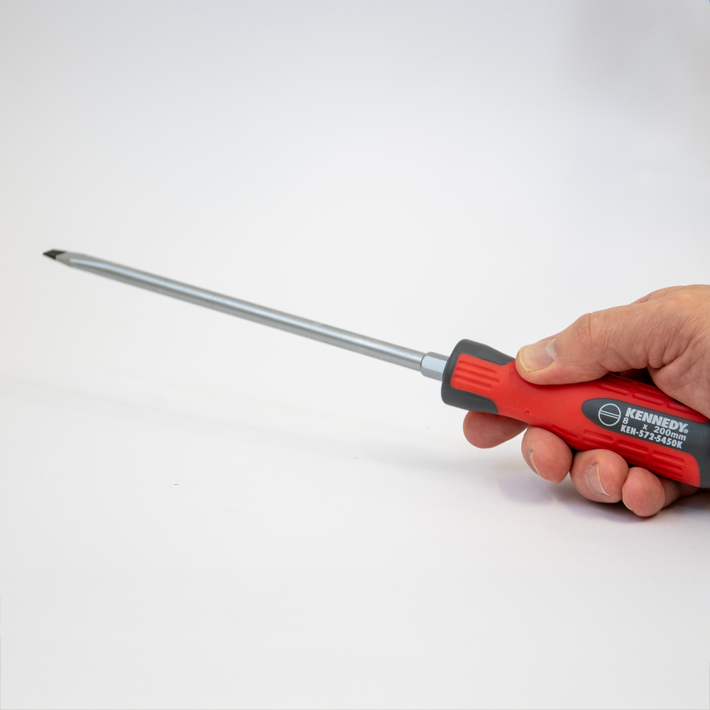 Flat Head Screwdriver - Slotted 8mm x 200mm