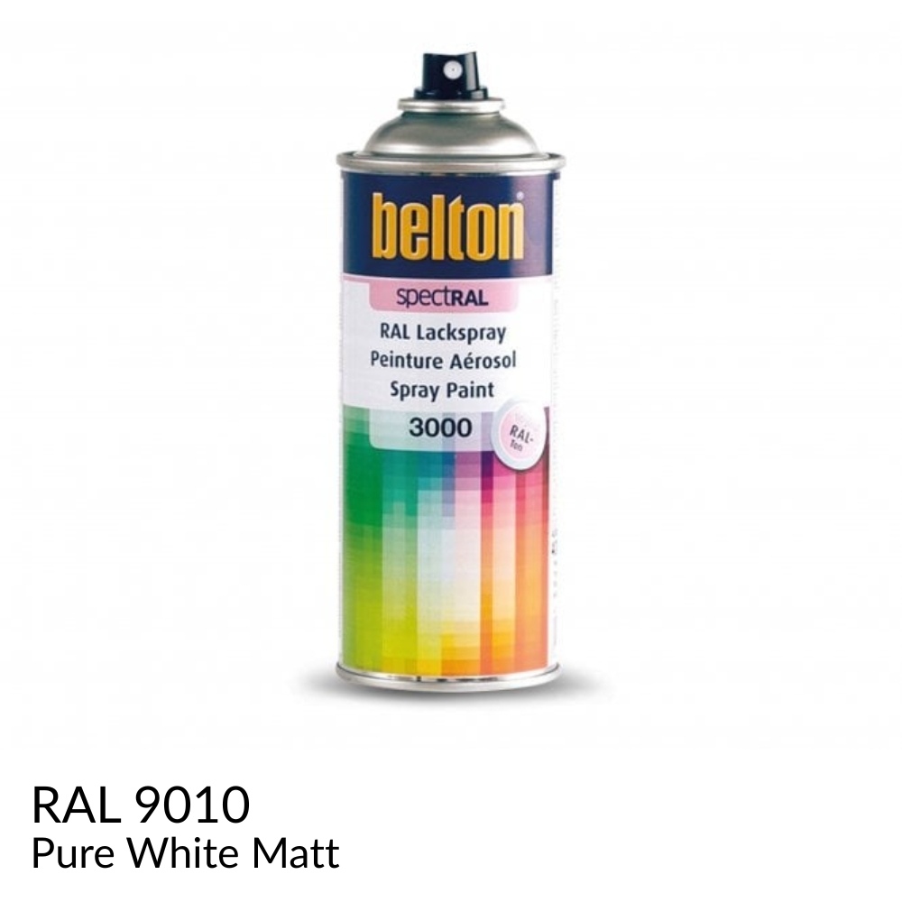 Belton Spray Paint - RAL 9010 Pure White Matt