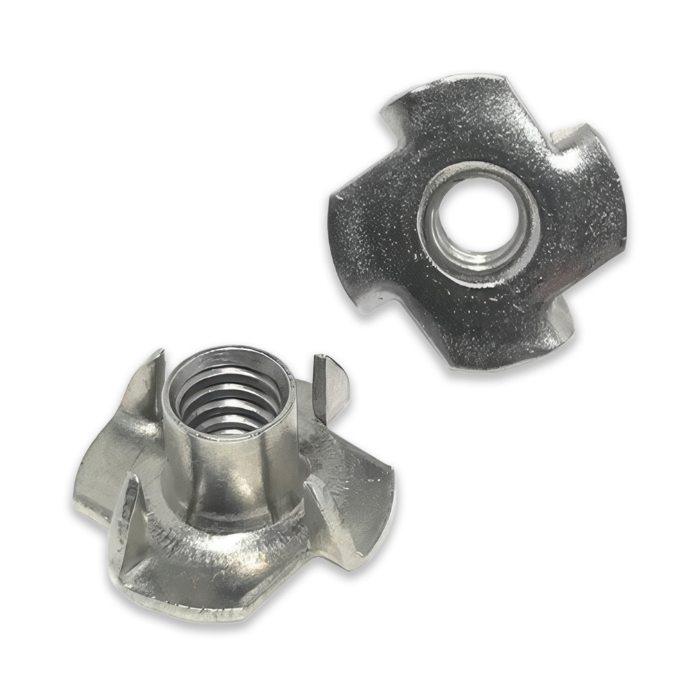 Pronged Tee Nuts A2 Stainless Steel - M6 x 9mm