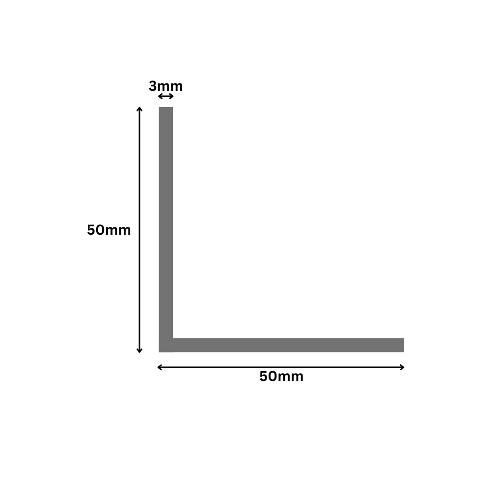 GRP Angle 50mm x 50mm x 3mm - Iso Grey
