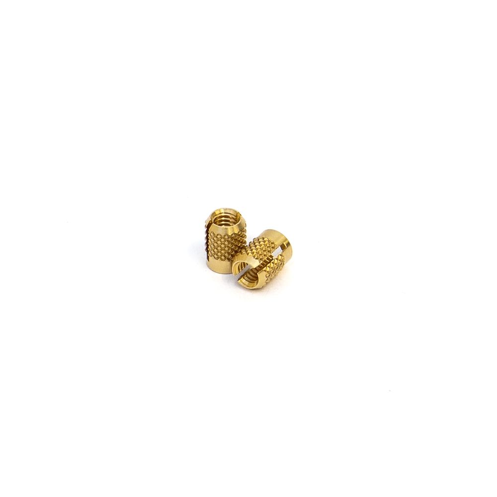 Brass Expansion Inserts for Plastics - M4 Unheaded