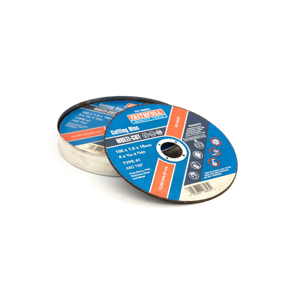 Faithfull Multi-Cut Cutting Discs - 100mm