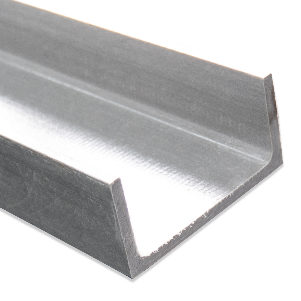 GRP U Channel 100mm x 50mm x 6mm - Iso Grey