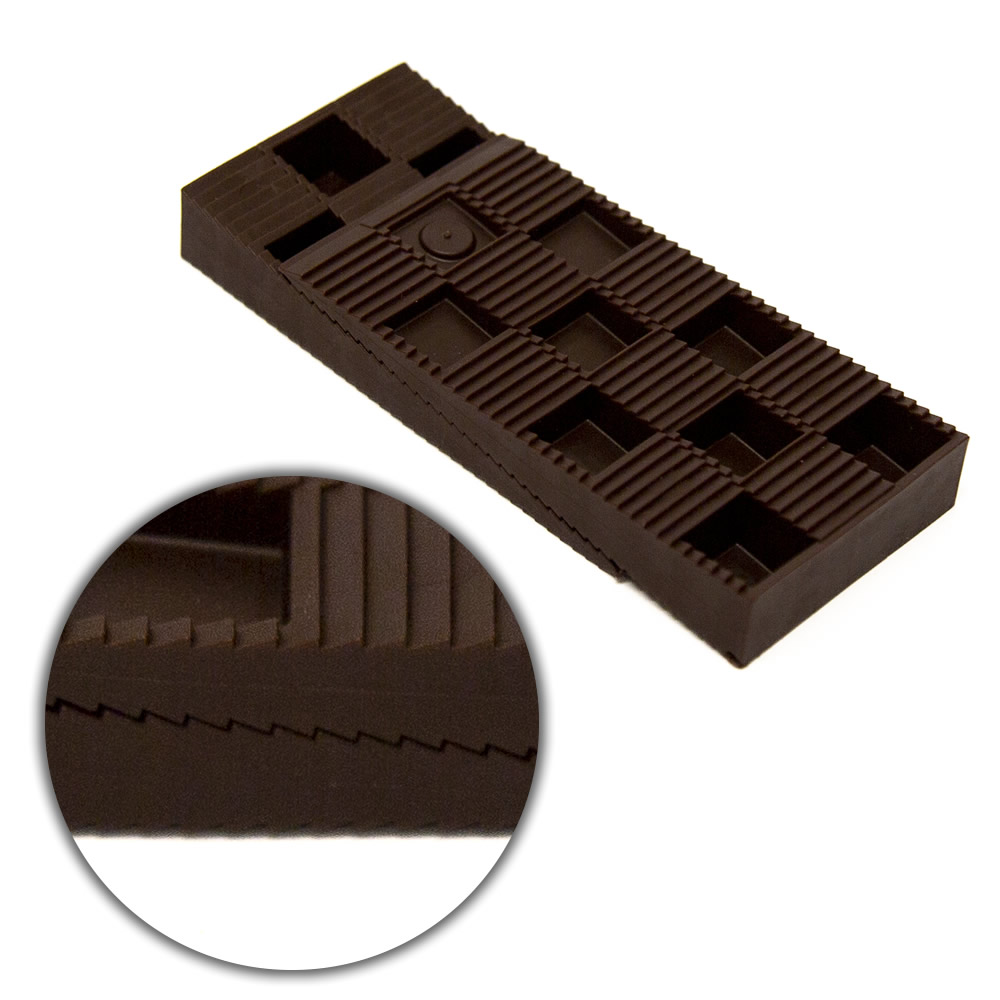 Interlocking Wedge Brown - 45mm x 90mm x 15mm