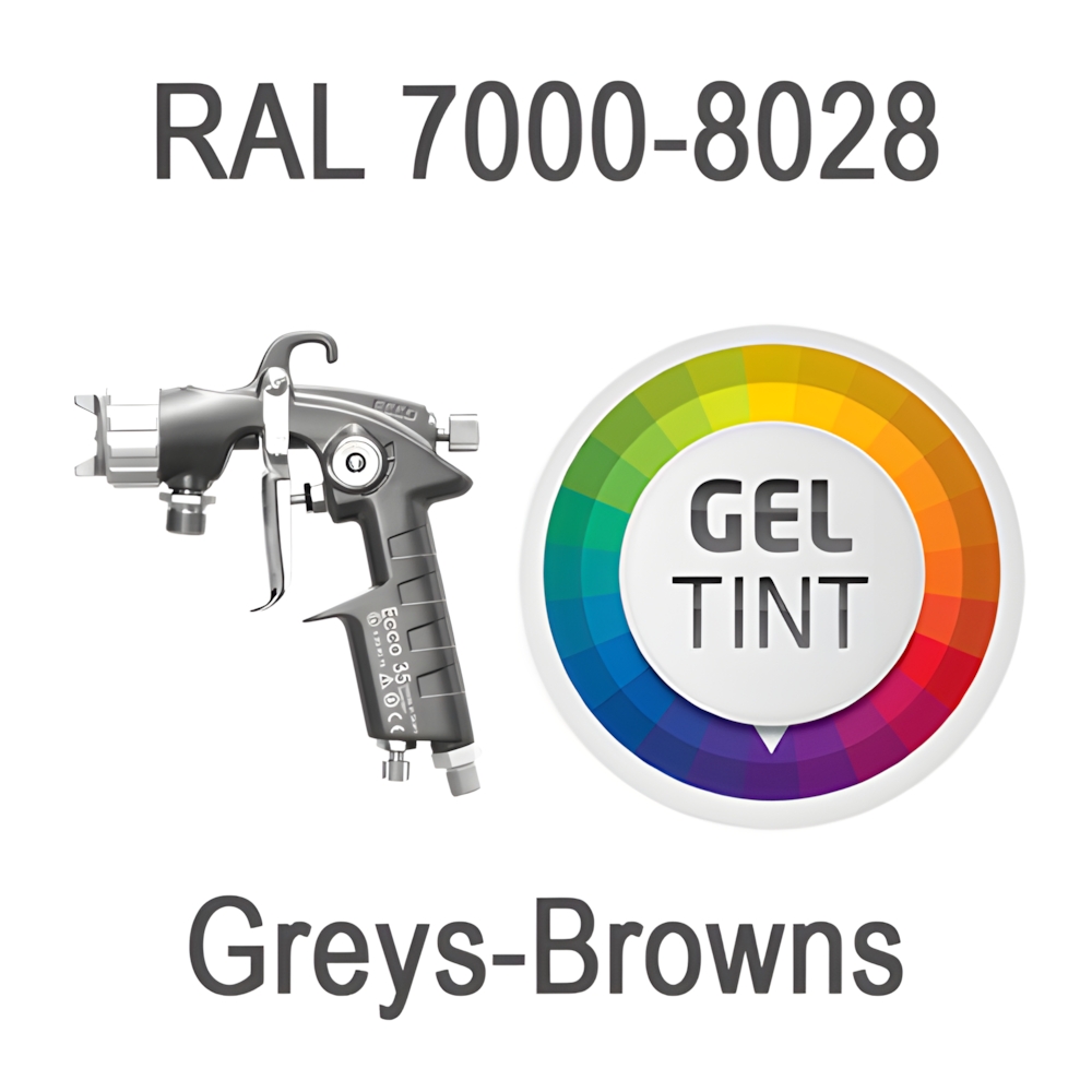 Spray Polyester Gelcoat - RAL 7000-8028