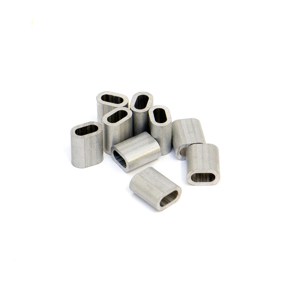 3mm Aluminium Steel Wire Rope Ferrule Crimps