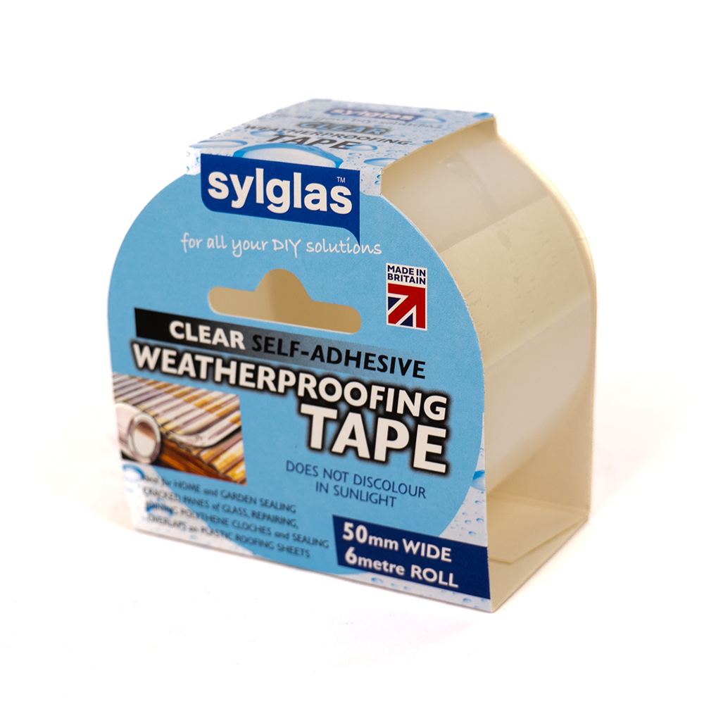 Sylglas Clear Weatherproof Tape 50mm x 6m