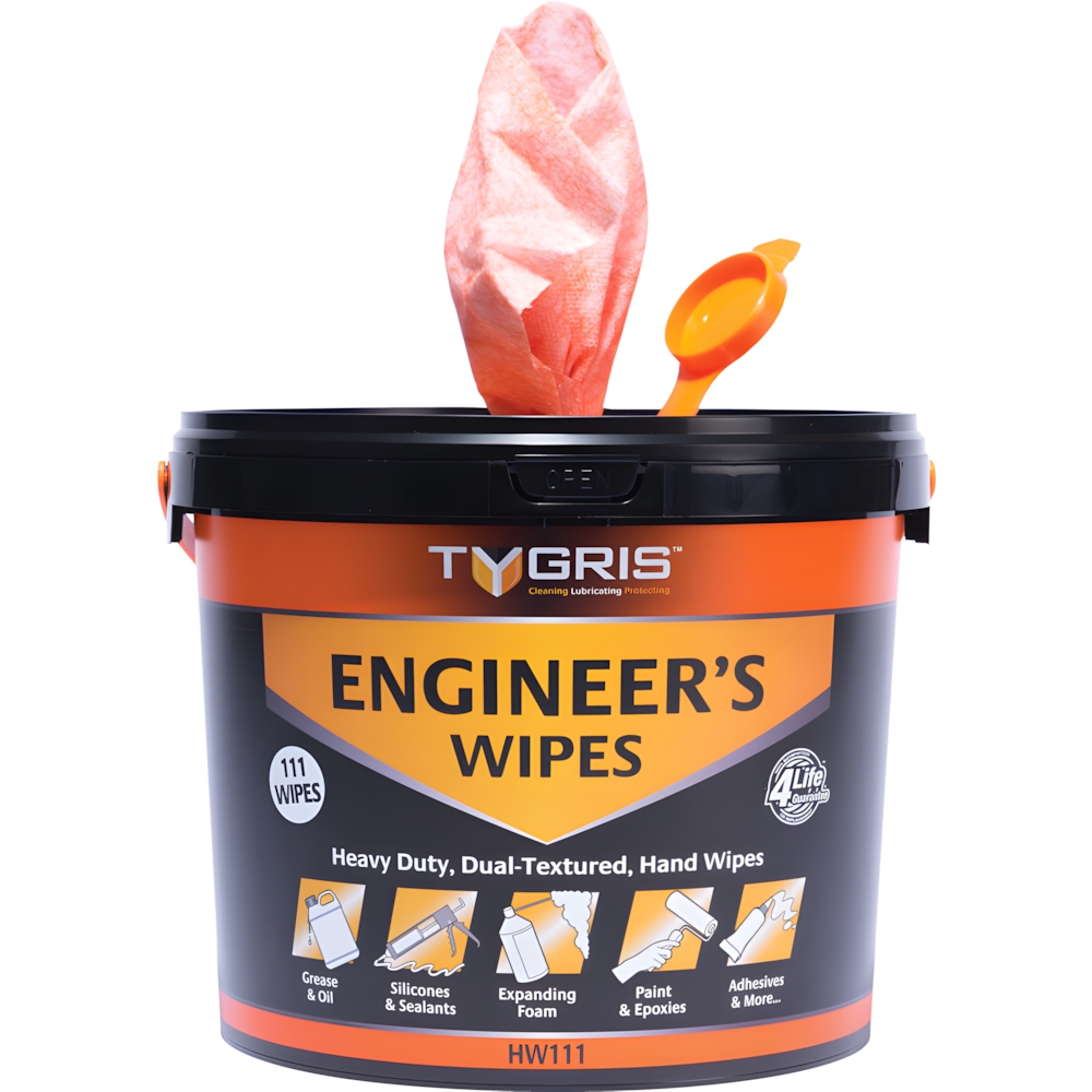 Tygris Engineer's Wipes - Tub of 111 Wipes