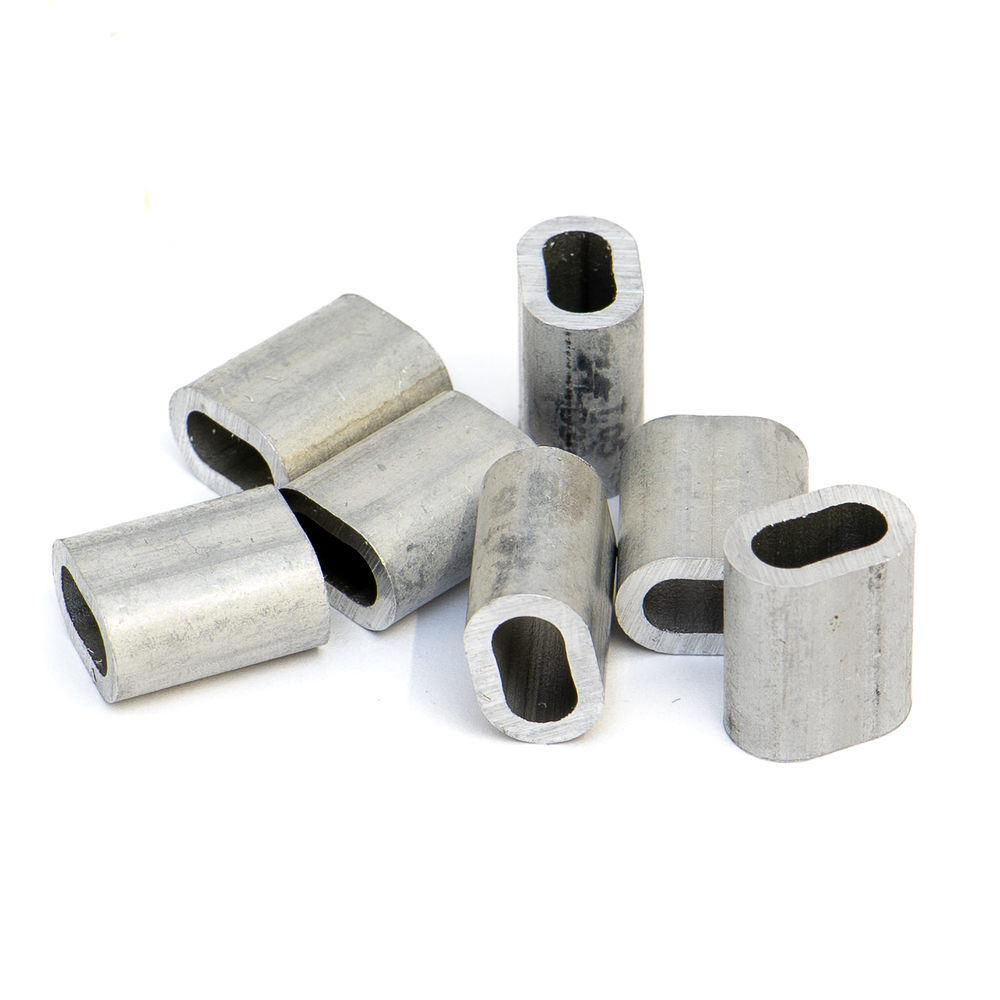 5mm Aluminium Steel Wire Rope Ferrule Crimps