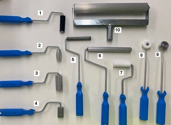 Tools used in Fibreglass (GRP)